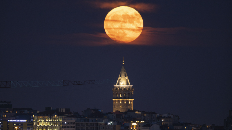Türkiye'nin farklı noktalarından "Süper Ay" manzaraları - Fotoğraf Galerisi