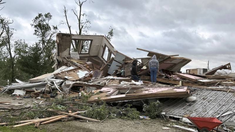 Bu yılın en ölümcül hava olayı; ABD'nin Iowa eyaletini vuran şiddetli ...