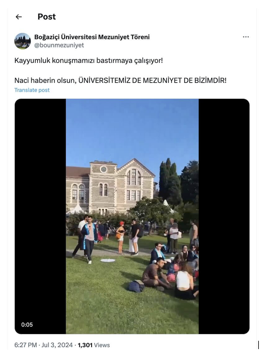 Boğaziçi Üniversitesi 3. Alternatif Mezuniyet Günü gerçekleştirildi