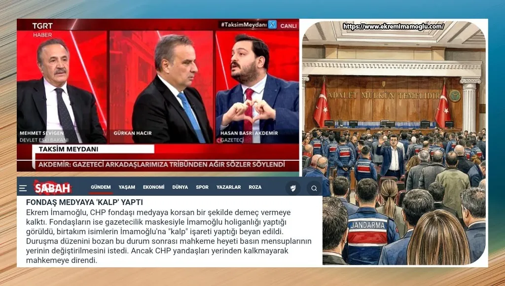 İmamoğlu’na kalp işareti yapan gazeteci