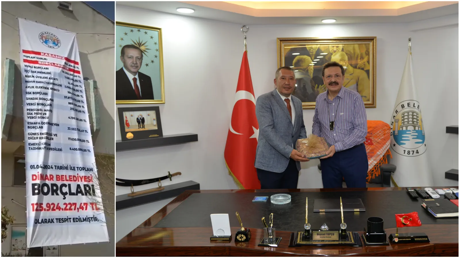 AKP döneminin borçlarını afişe etmişti: CHP'li Dinar Belediye Başkanı ...