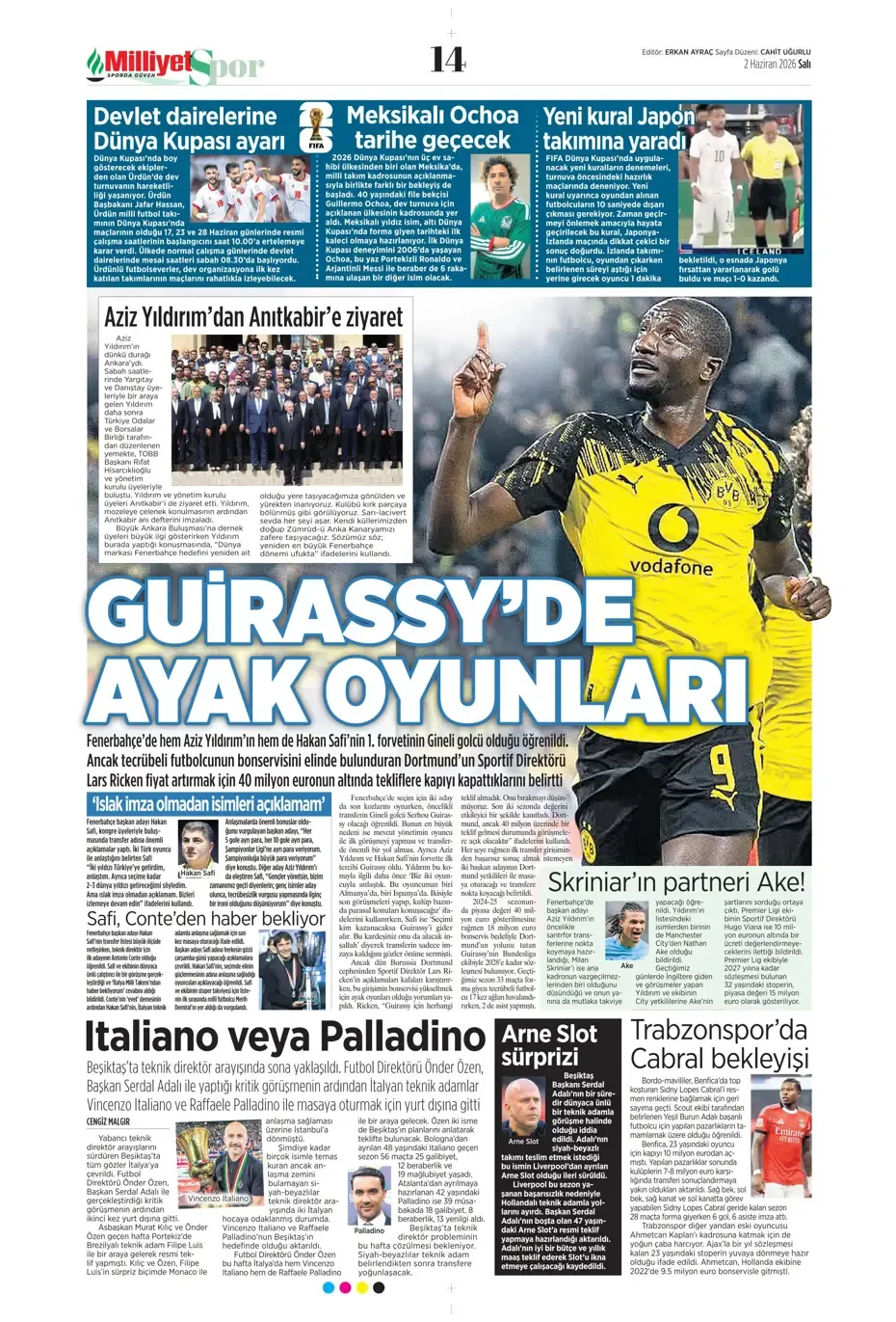 Günün spor manşetleri | Osimhen'e vize yok - Foto Galerisi