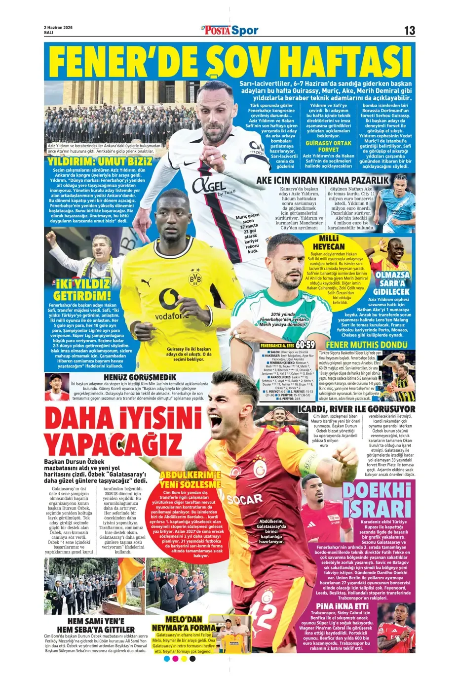Günün spor manşetleri | Osimhen'e vize yok - Foto Galerisi