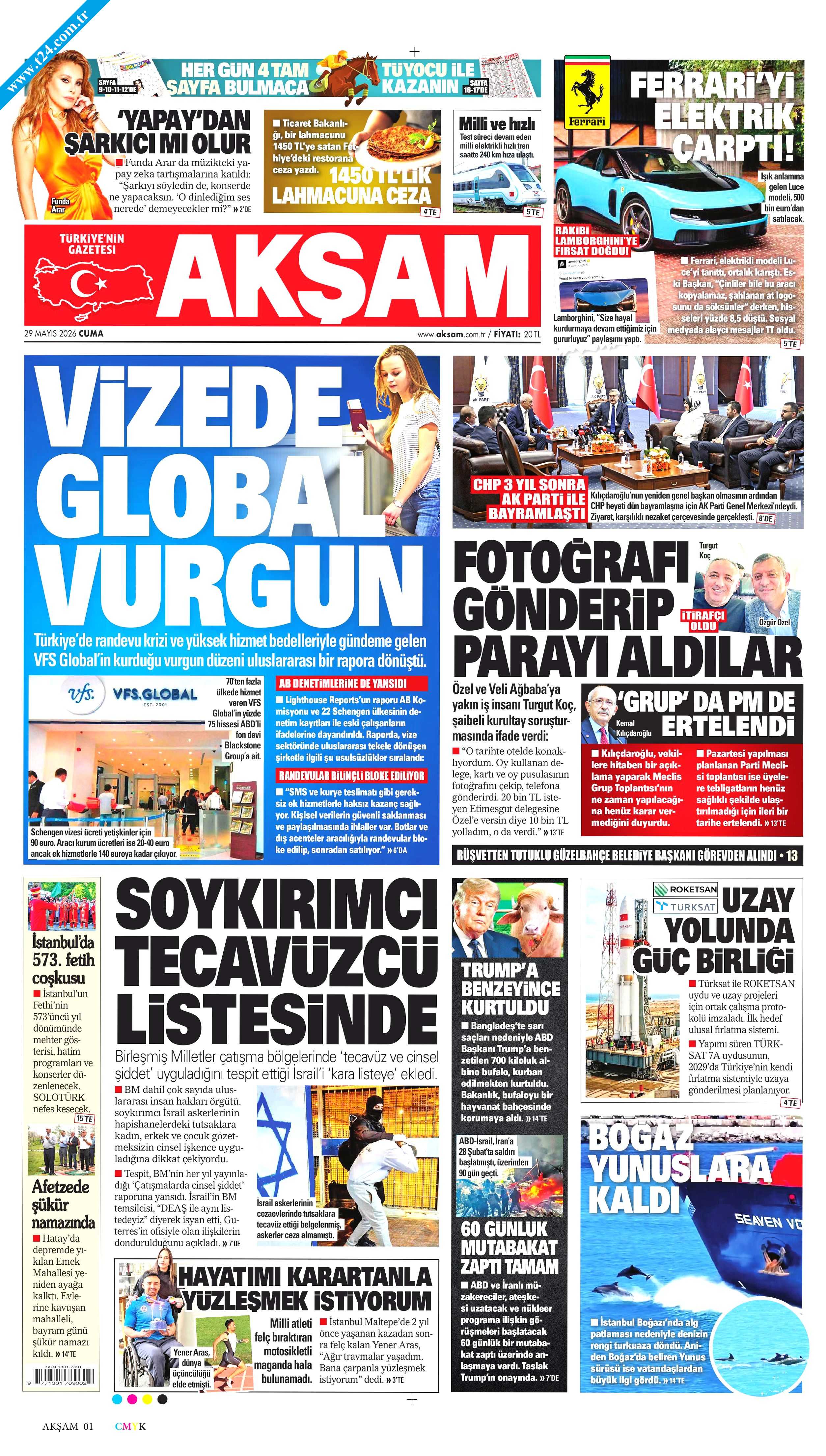Akşam Gazetesi 29 Mayıs 2026