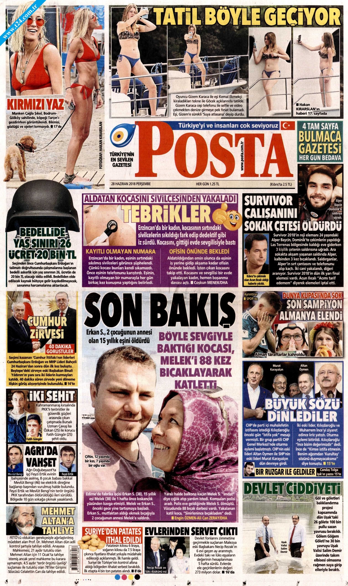 Posta Gazetesi 28 Haziran 2018