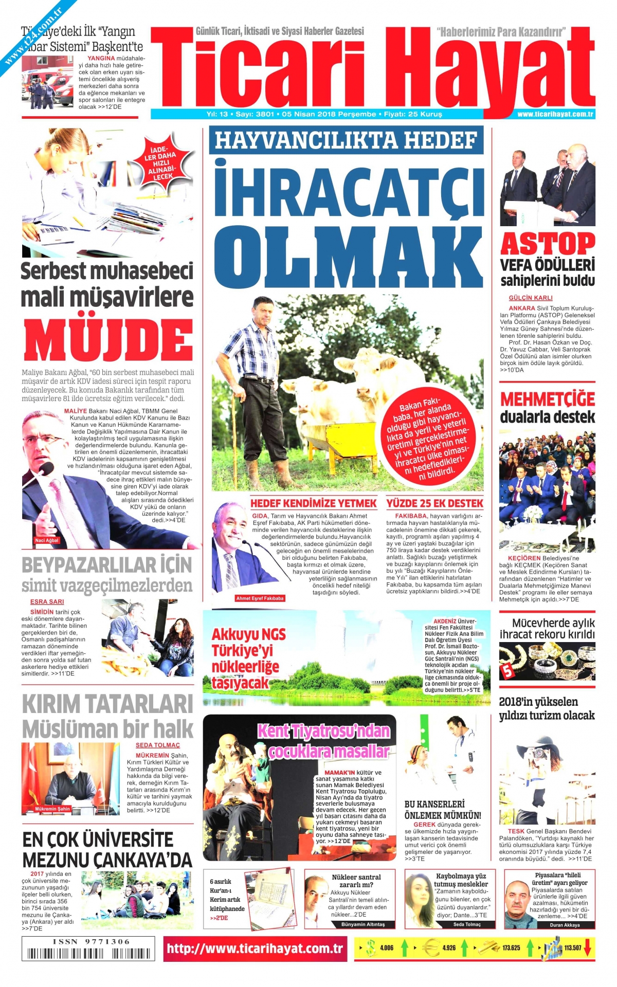 Ticari Hayat Gazetesi 5 Nisan 2018